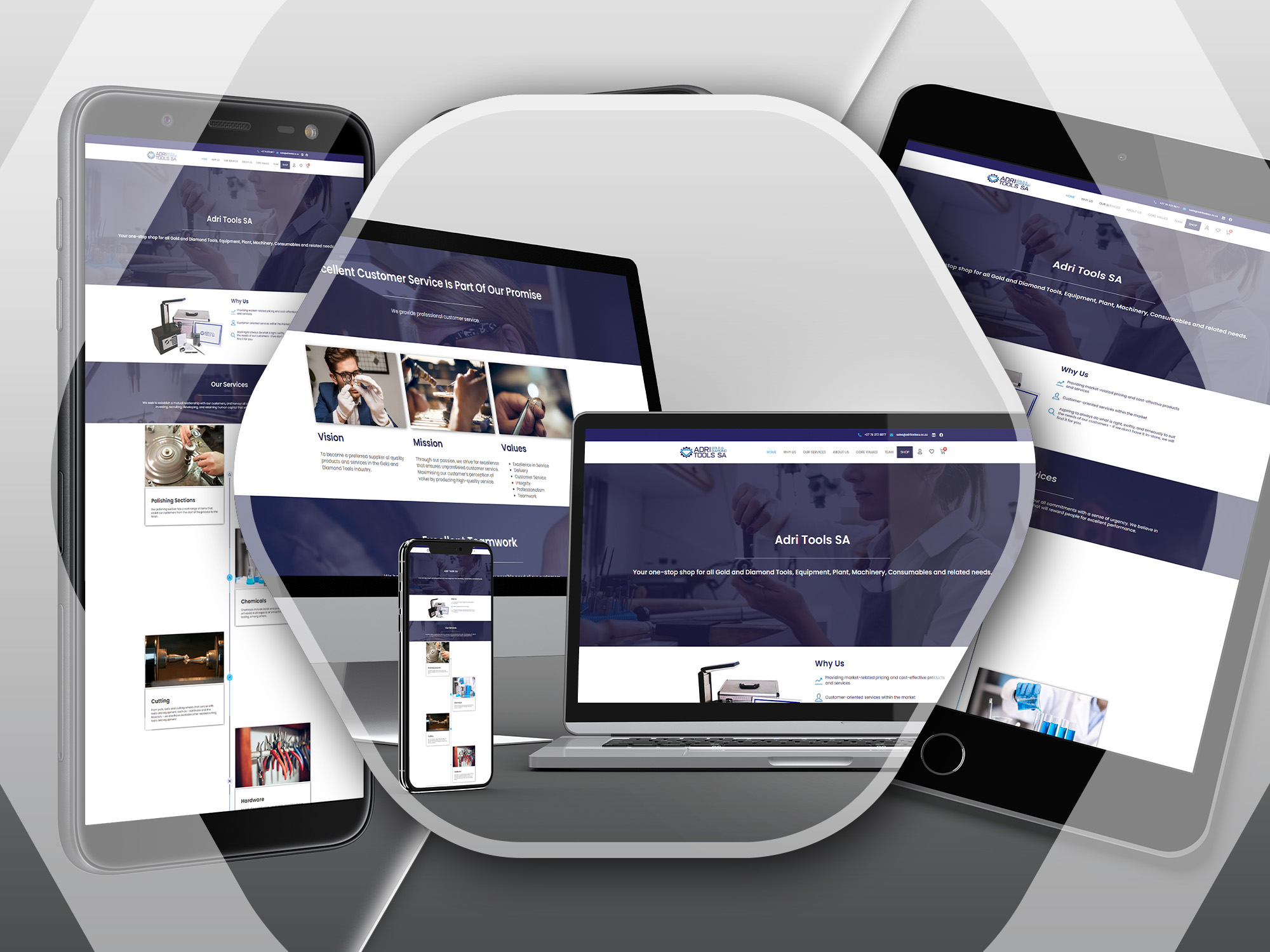 Adri Tools SA - Enhanced Website - Solid Projects